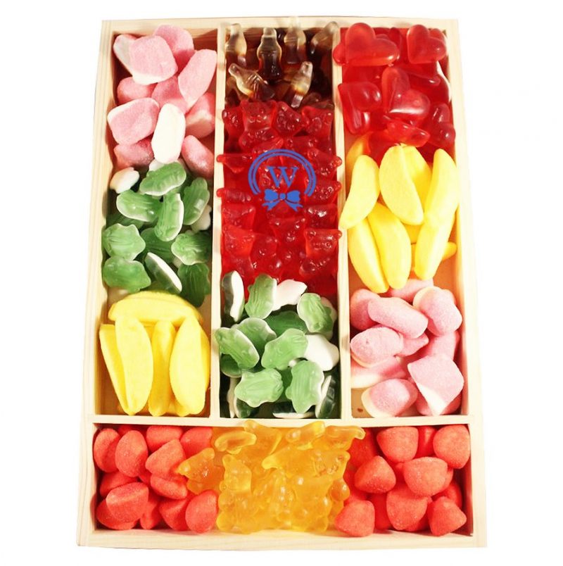Haribo Surprise Wooden Gift Basket | Send Gift in Europe