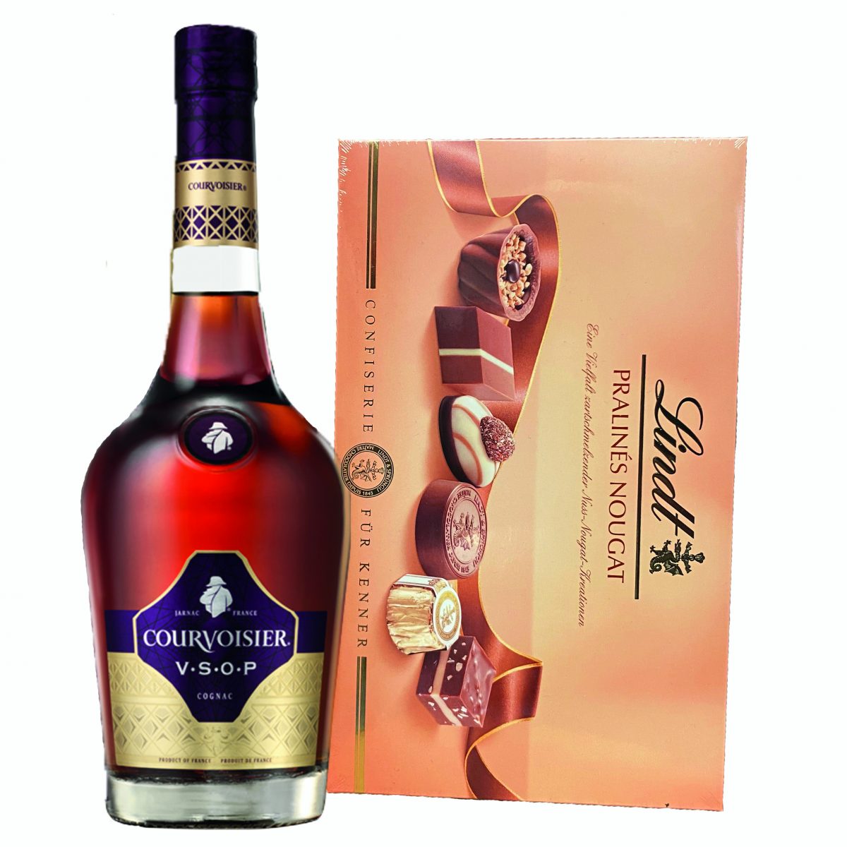 Courvoisier VSOP Cognac & Belgian Chocolate Bar | Gift In Europe