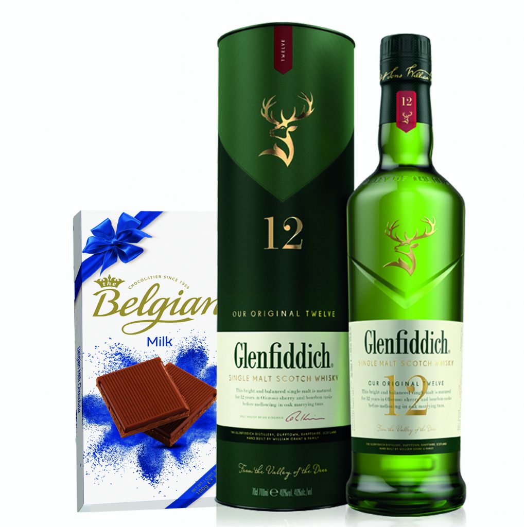 Glenfiddich Signature 12 Year Old & Belgian Chocolate Bar