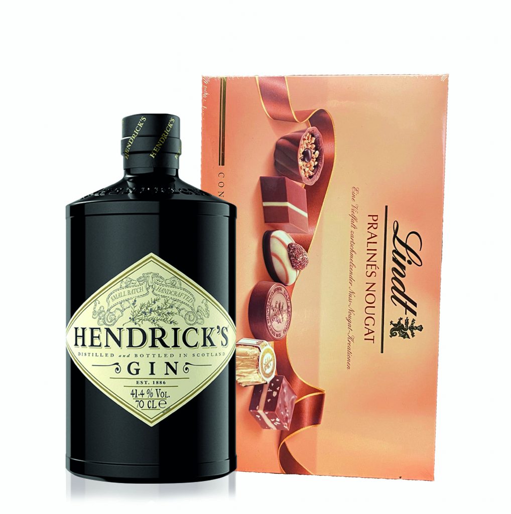 Hendrick's Scotch Gin & Lindt Pralines | Send Gift In Europe