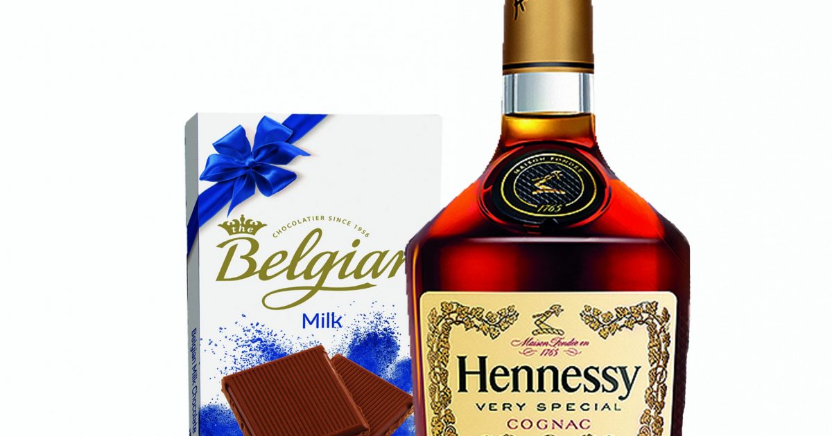 Hennessy VS Cognac & Belgian Chocolate Bar |Send Gift In Online