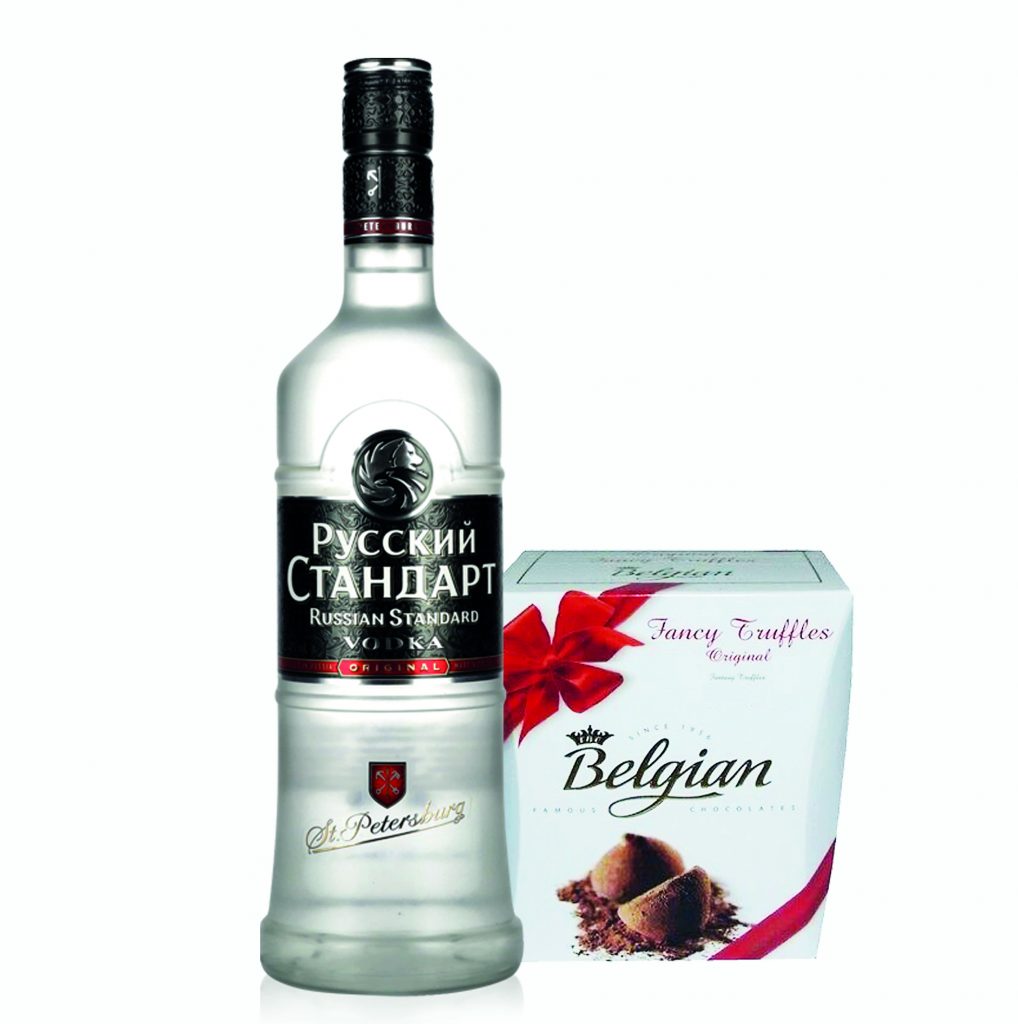 Russian Standard Vodka & Belgian Truffles |Send Gifts In Europe
