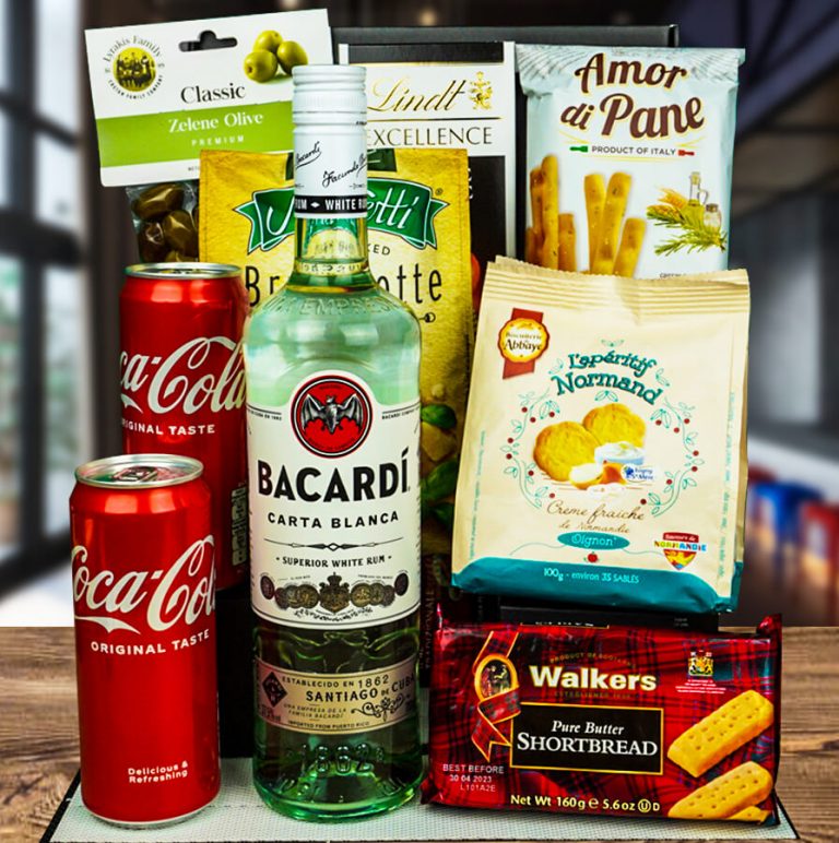 Bacardi Rum & Coke Gift Hamper | Send Gifts In Europe